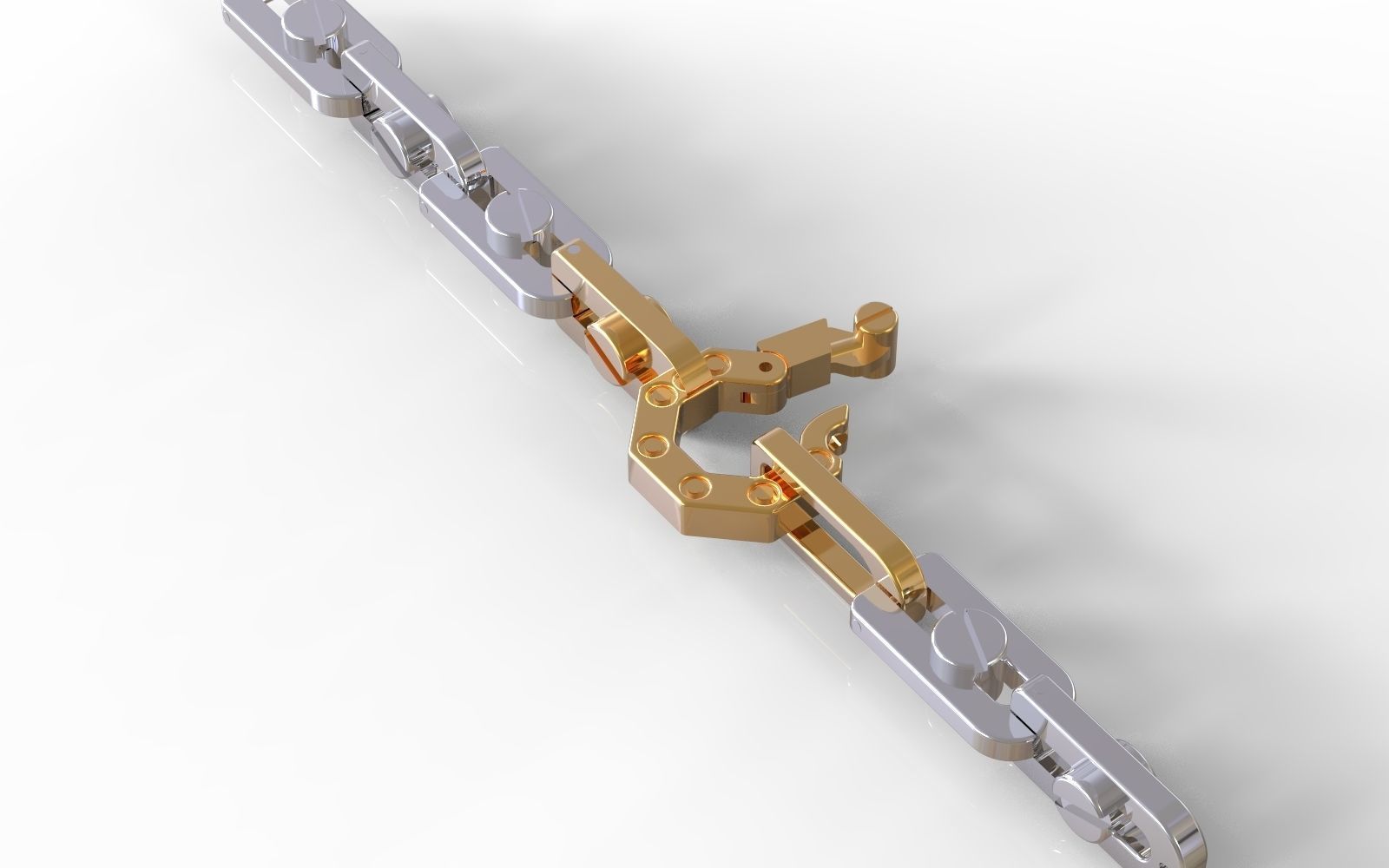 links and lock with bolts 3D model 3D printable | CGTrader