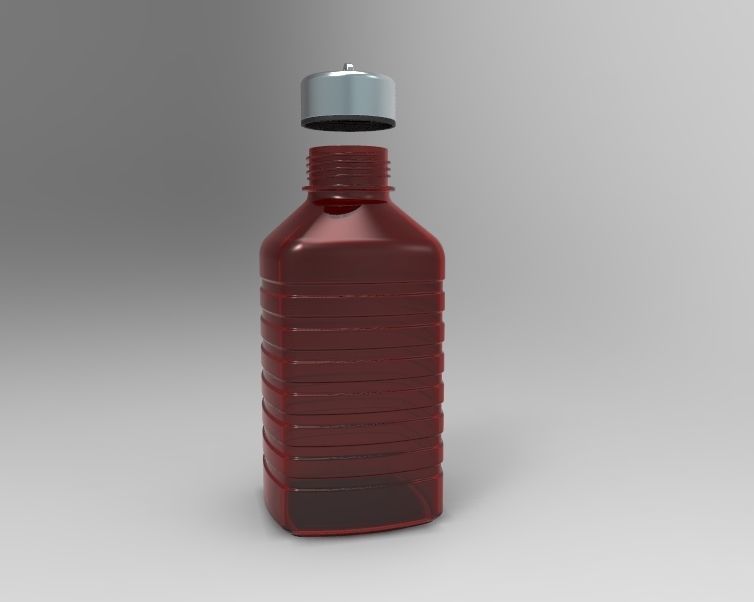 Water Flask 3D model 3D printable | CGTrader
