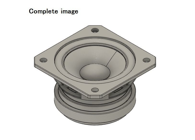 Speaker unit assembly kit 3D model 3D printable | CGTrader