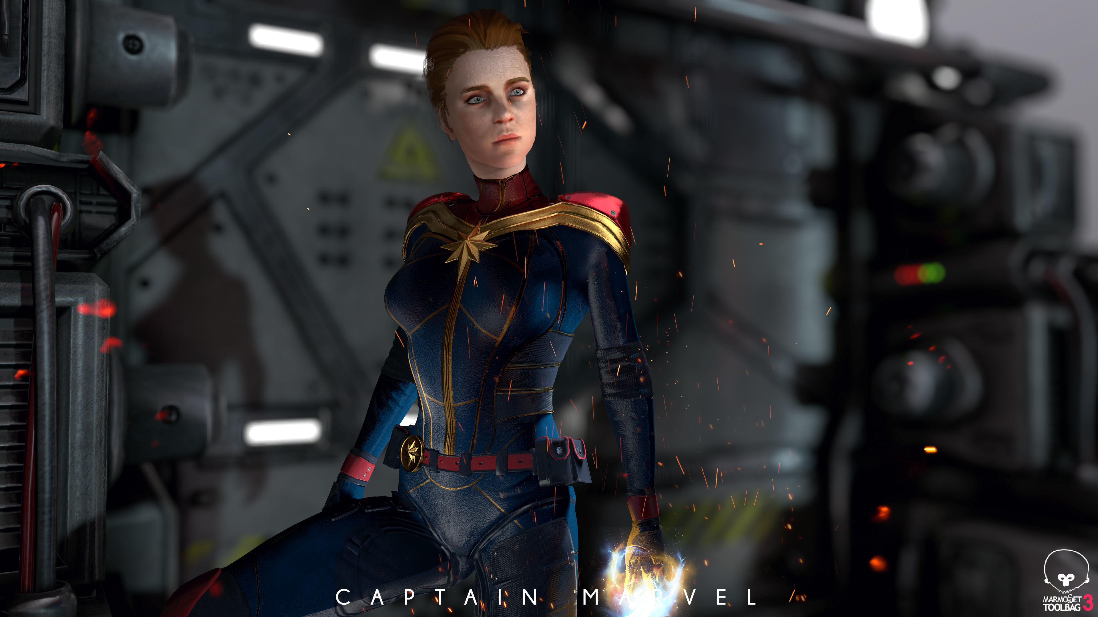 3D model CAPTAIN MARVEL VR / AR / low-poly | CGTrader