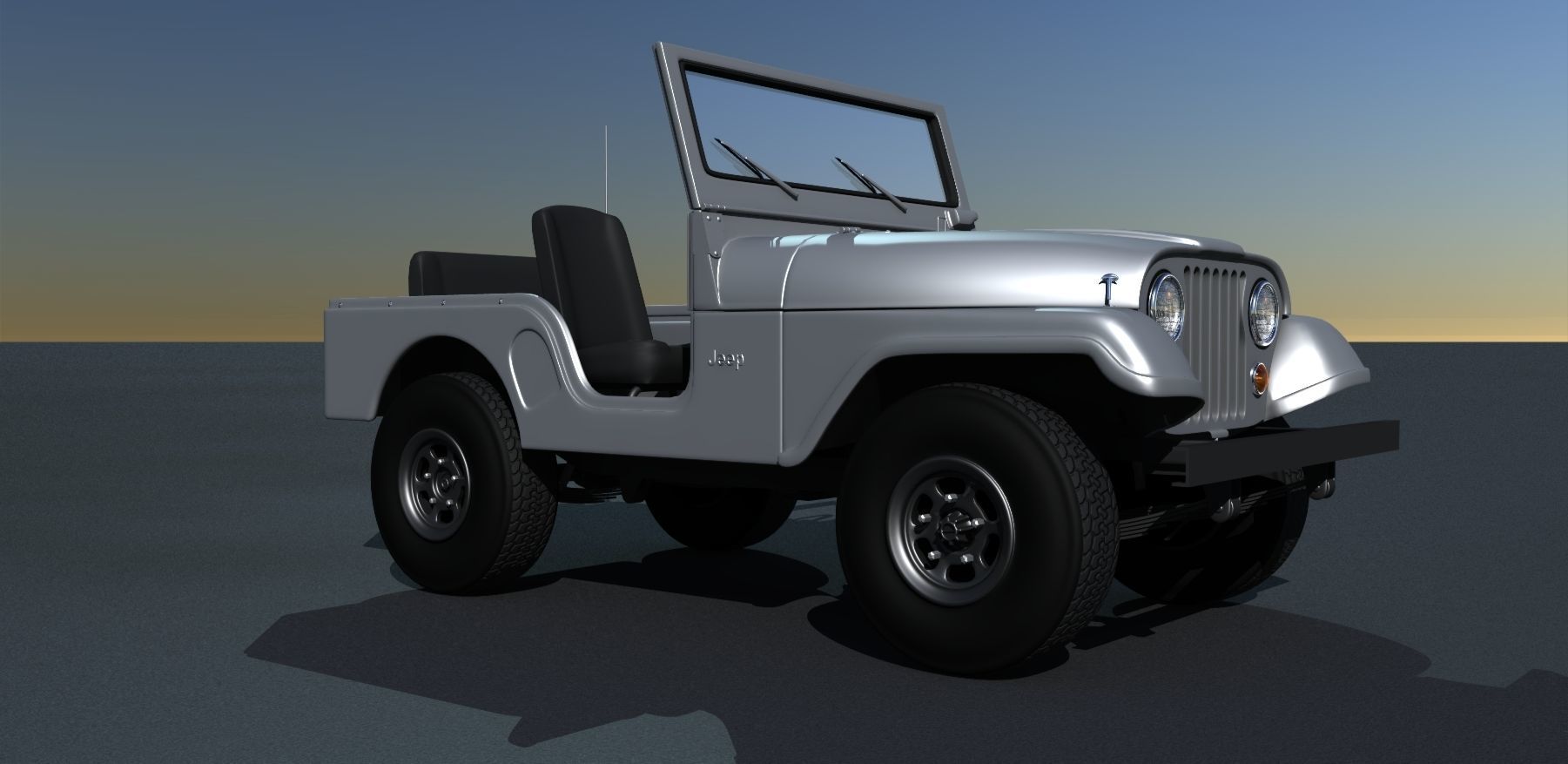 Jeep CJ-5 1975 3D model | CGTrader