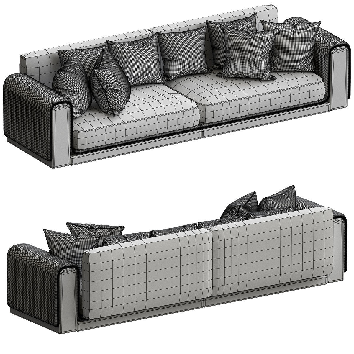 3D model Sofas low poly 3d model collection sofa - lawson soa VR / AR ...