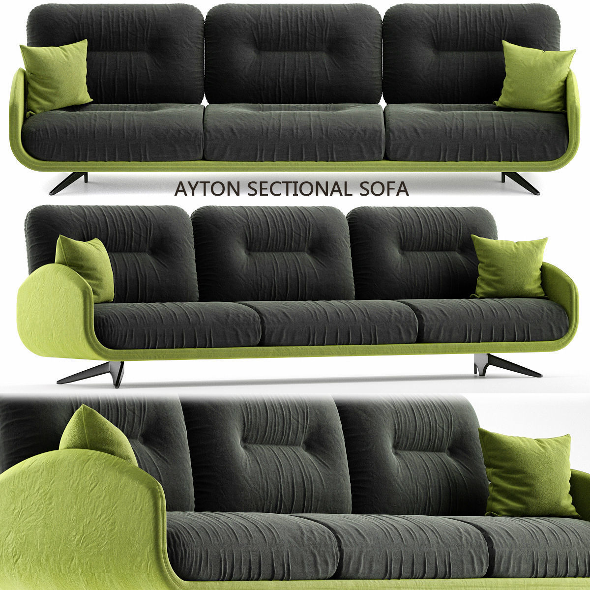 3D model Sofas low poly 3d model collection VR / AR / low-poly | CGTrader