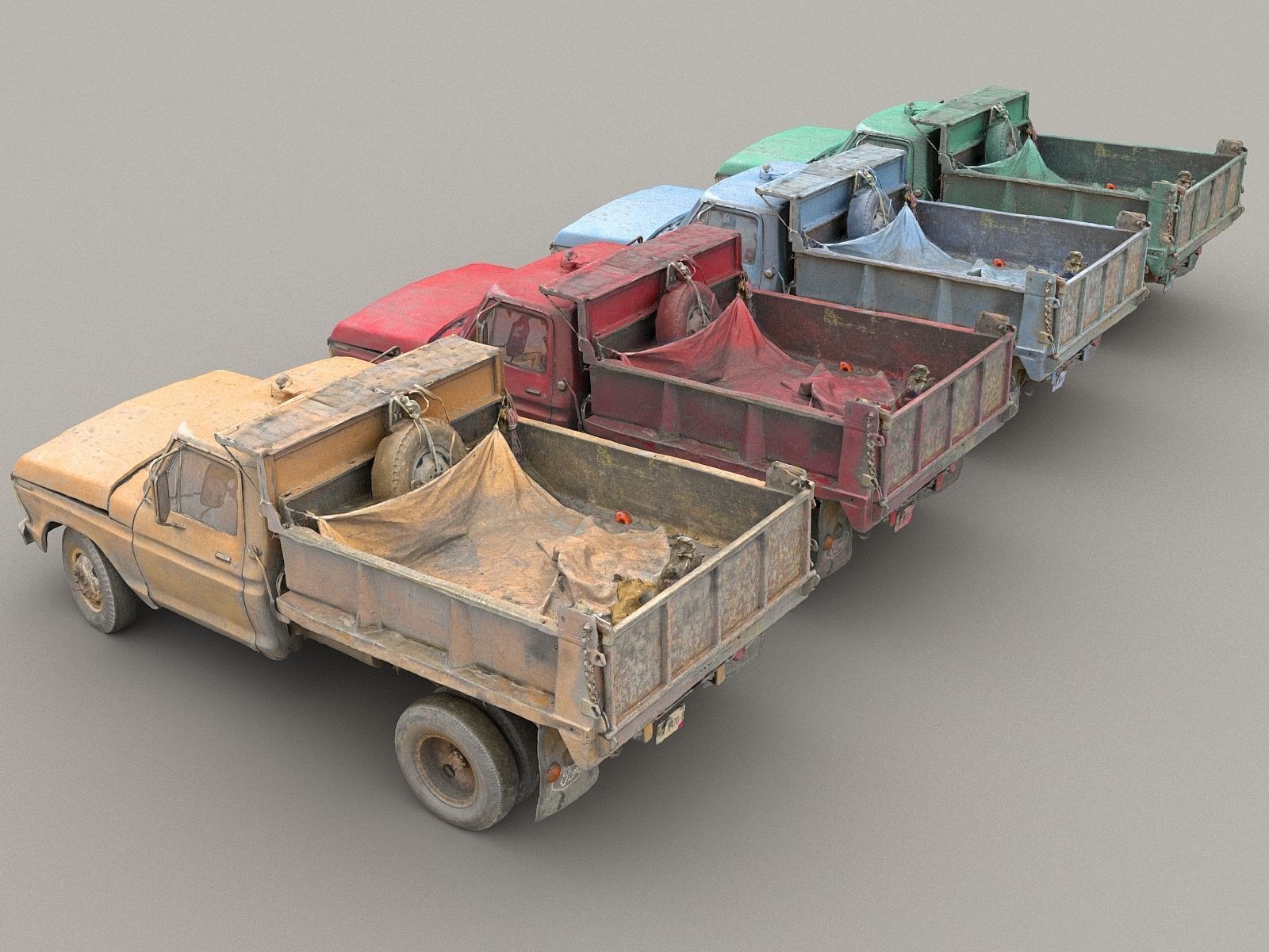 3D model Car Wreck Pack VR / AR / low-poly | CGTrader