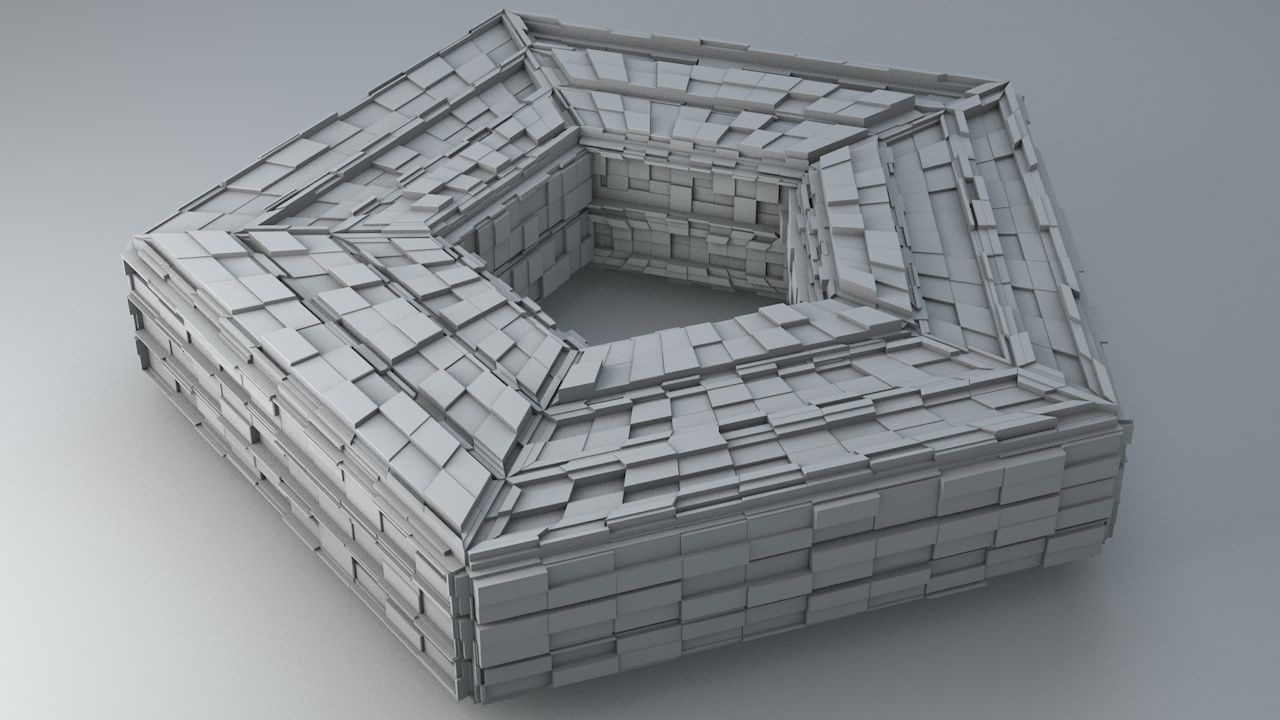 Sci -Fi Shapes - The Pentagon 3D model | CGTrader