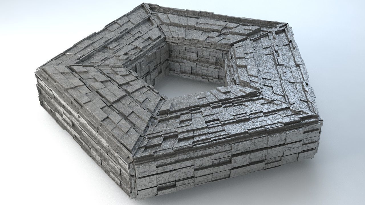 Sci -Fi Shapes - The Pentagon 3D model | CGTrader