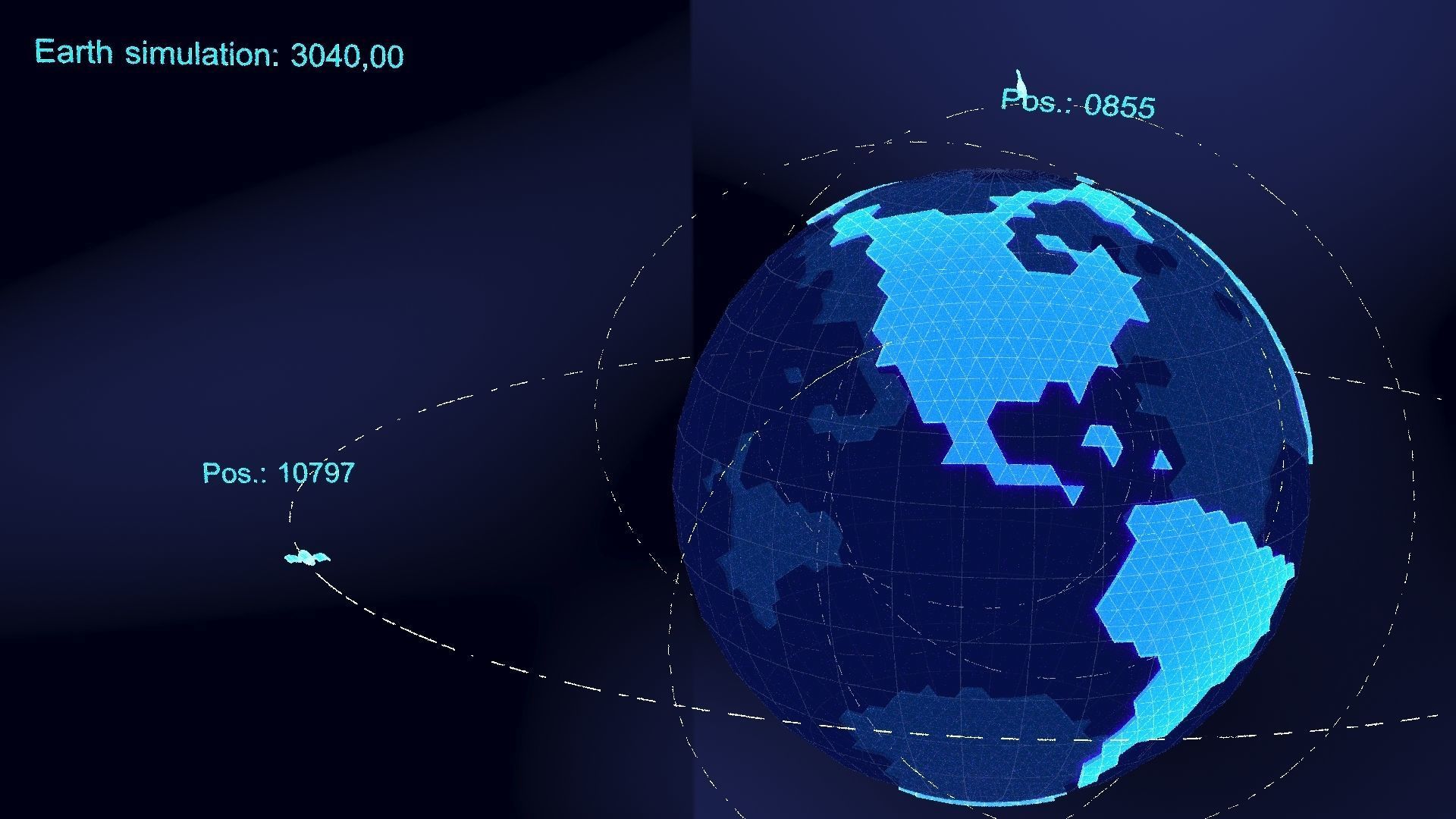 earth simulation hologram 3D model animated | CGTrader