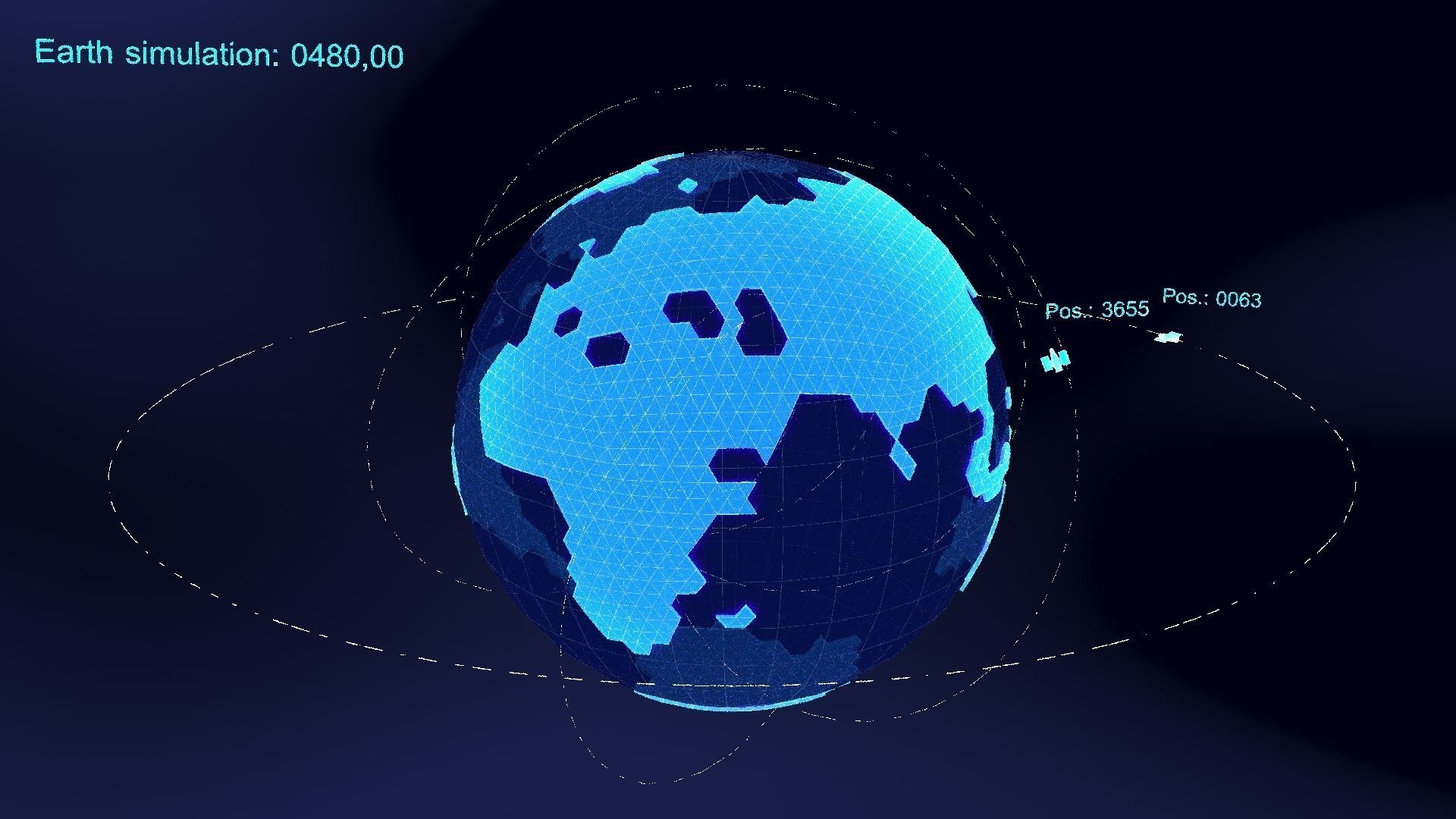earth simulation hologram 3D model animated | CGTrader