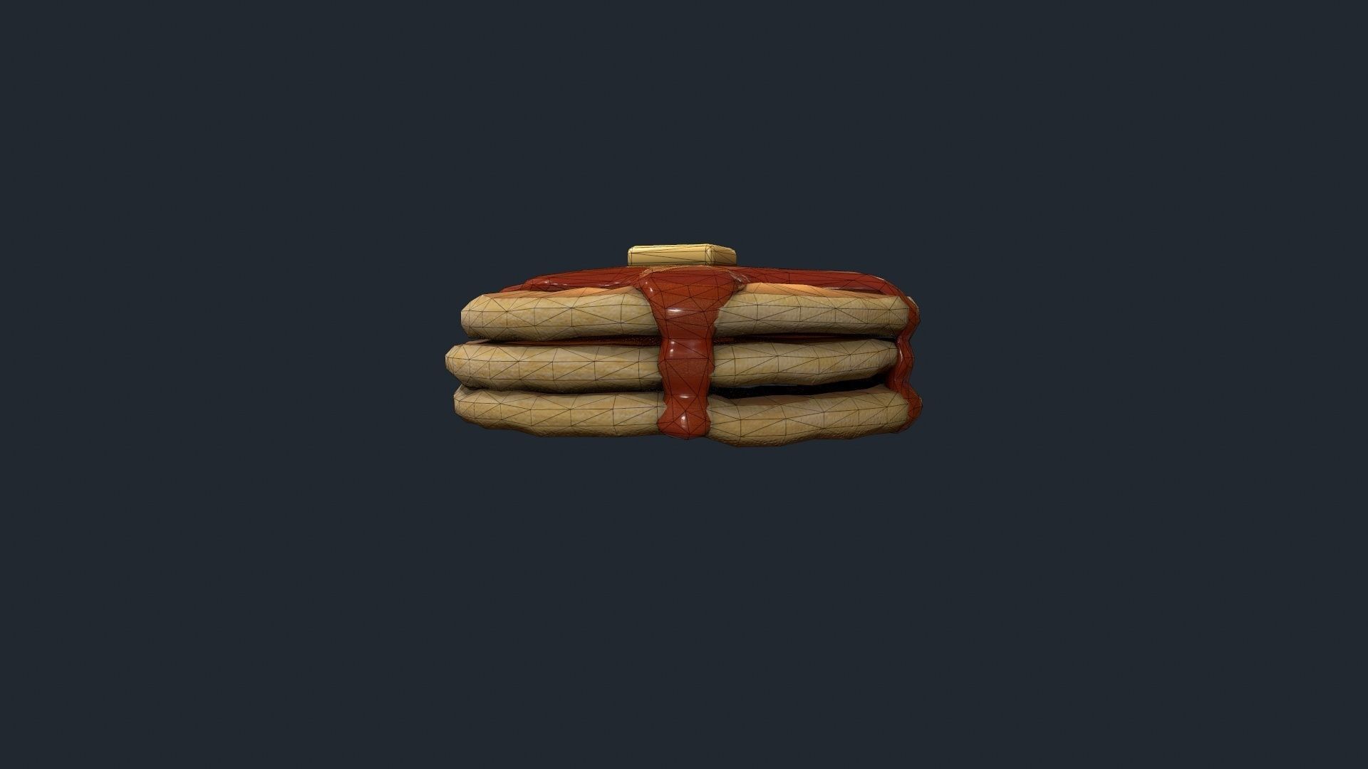 3D model Pancakes stack of VR / AR / low-poly | CGTrader