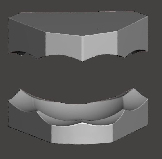 upper and lower ortho model bases 3D model 3D printable | CGTrader