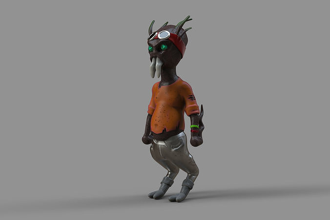 Grasshopper Alien Mechanic 3D model | CGTrader