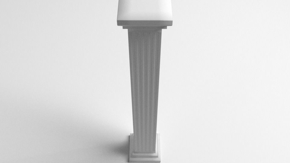 Pillar Square 3 3D model | CGTrader