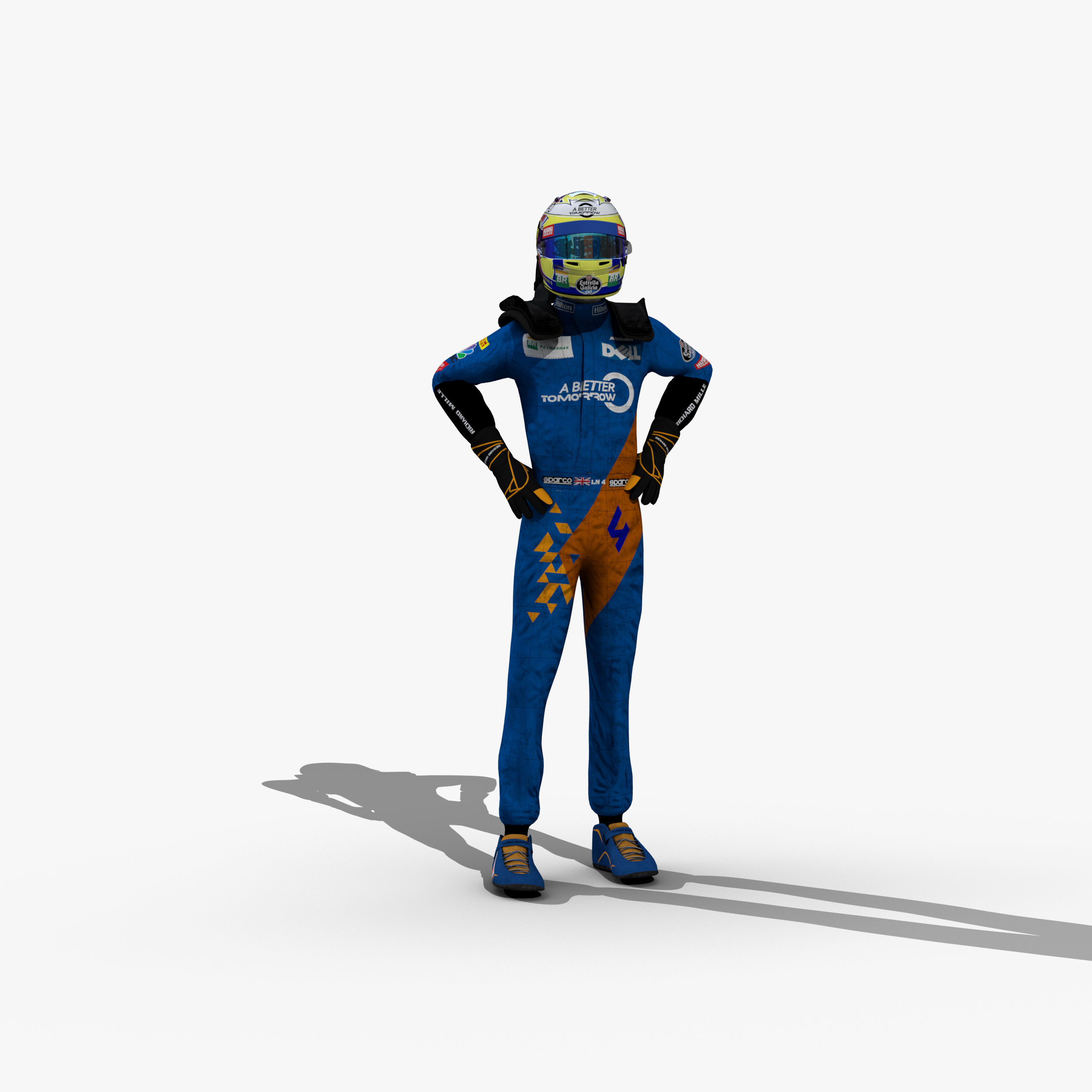 3D model Lando Norris 2019 VR / AR / low-poly rigged | CGTrader
