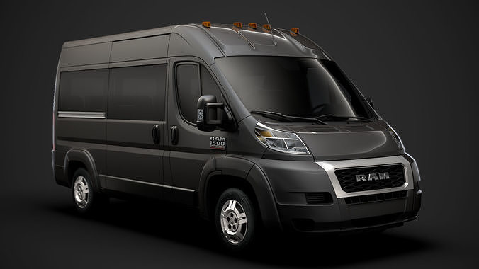 Ram Promaster Window Van 1500 HR 136WB 2020 3D model | CGTrader