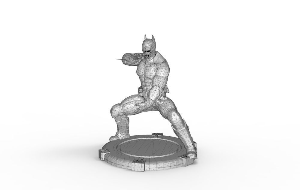 Batman - Fight Pose 3D model 3D printable | CGTrader