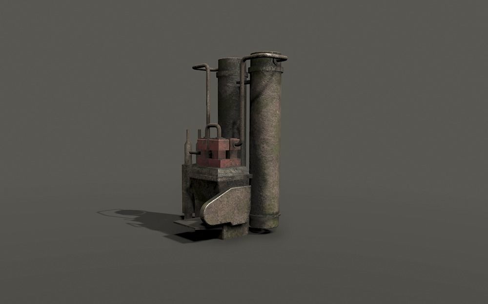 3D model Low poly machinery models pack VR / AR / low-poly | CGTrader