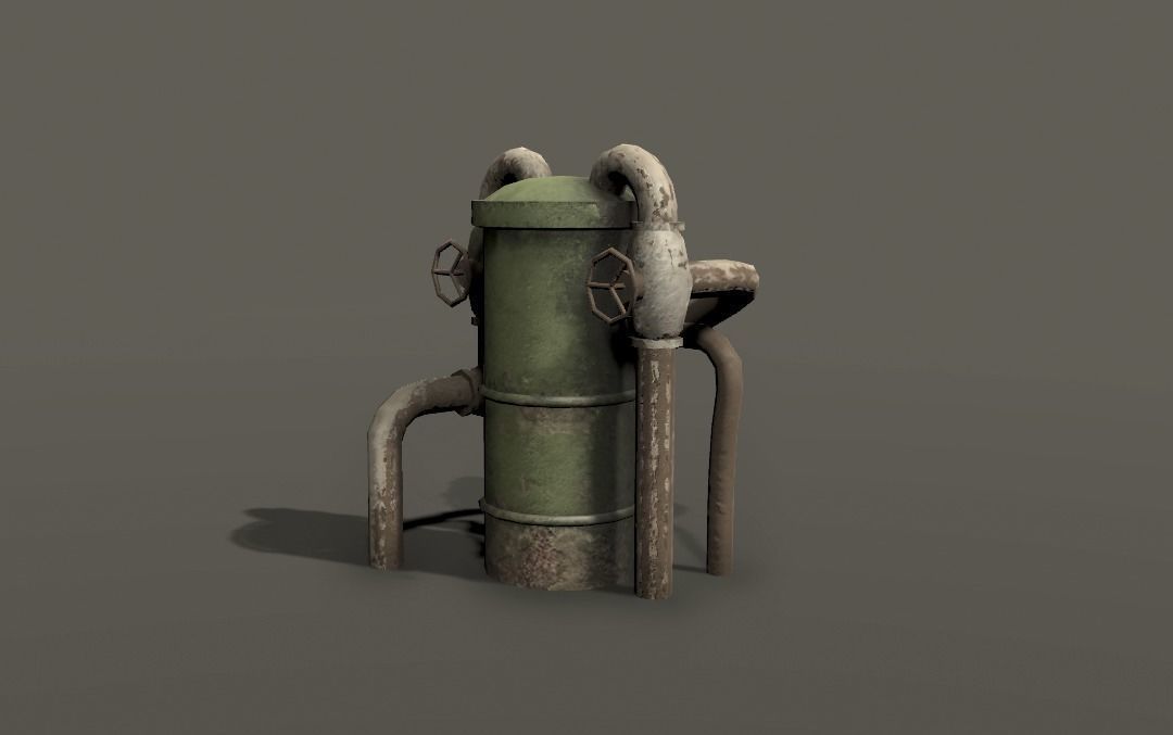 3D model Low poly machinery models pack VR / AR / low-poly | CGTrader