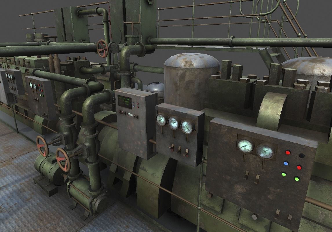 3D model Low poly machinery models pack VR / AR / low-poly | CGTrader