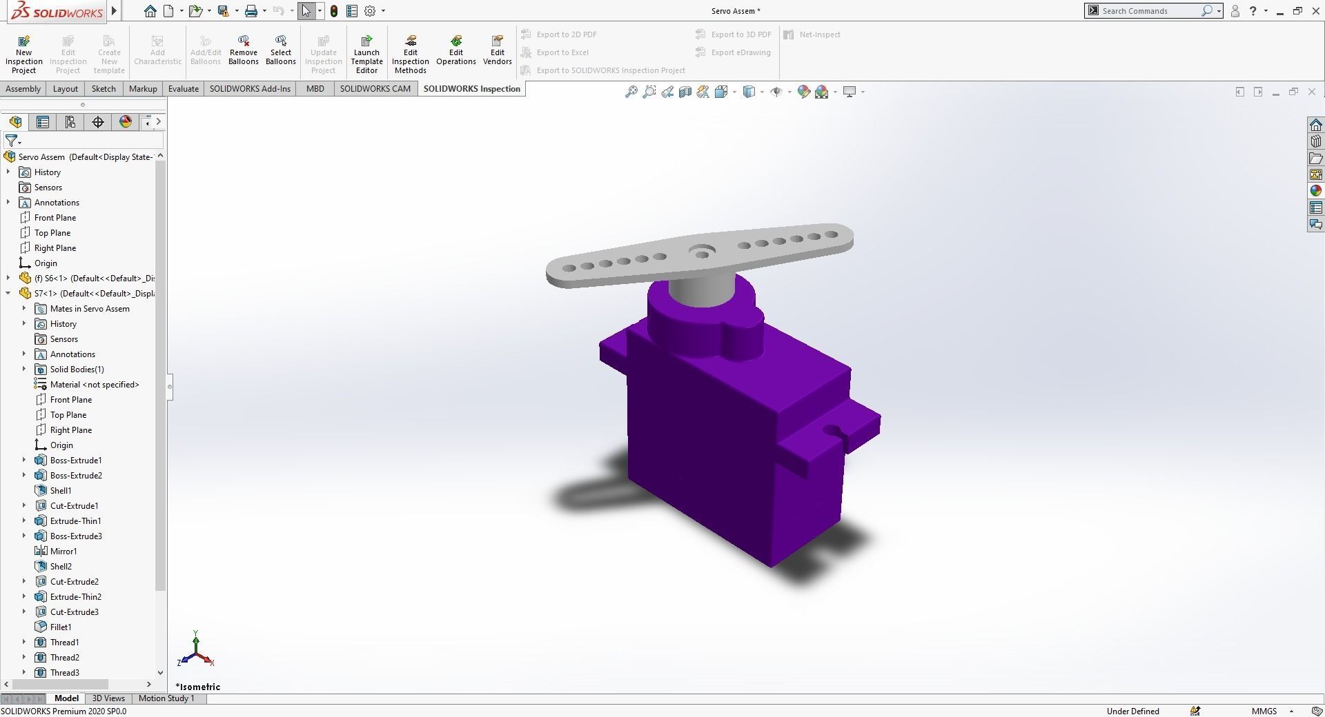 servo motor 3D model | CGTrader