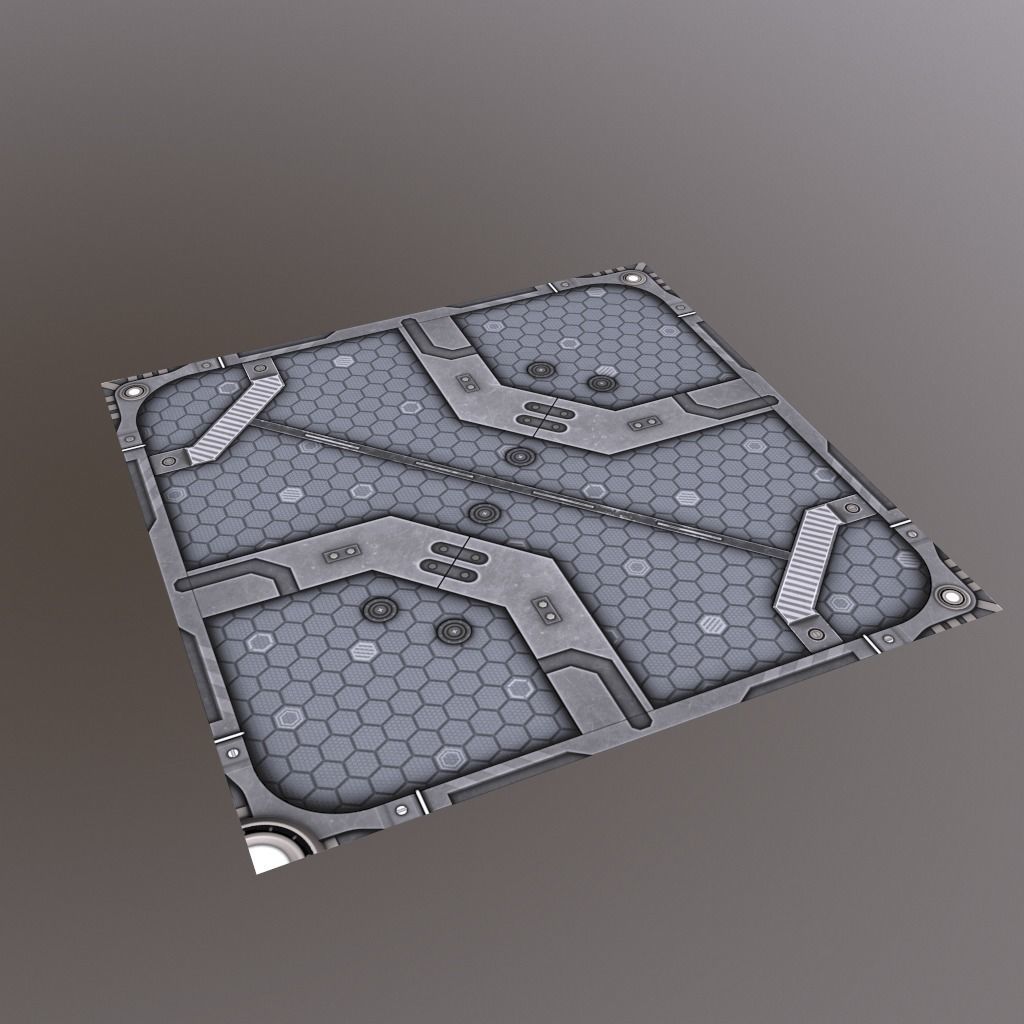 Sci-Fi Floor 01 Texture | CGTrader