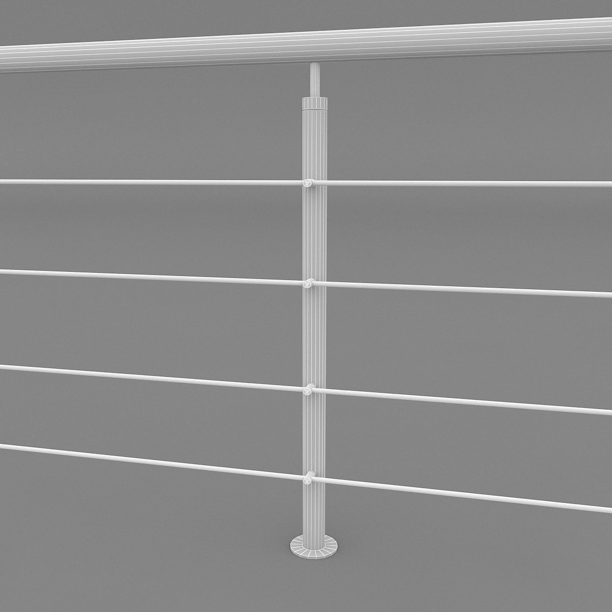 3D model Steel Railing VR / AR / low-poly | CGTrader
