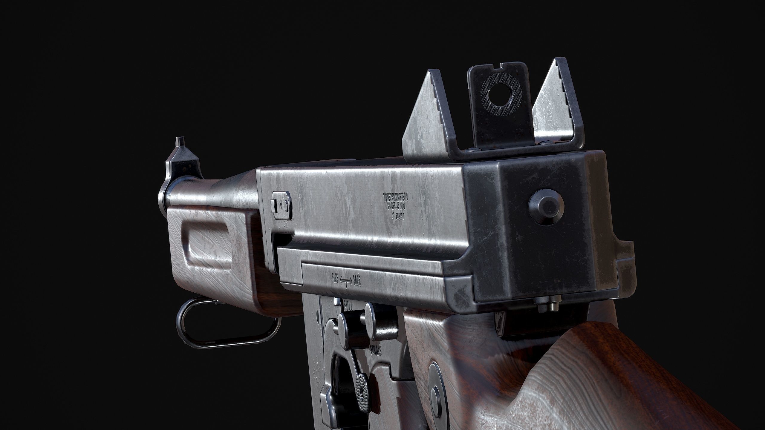 3D model M1A1 Thompson VR / AR / low-poly | CGTrader