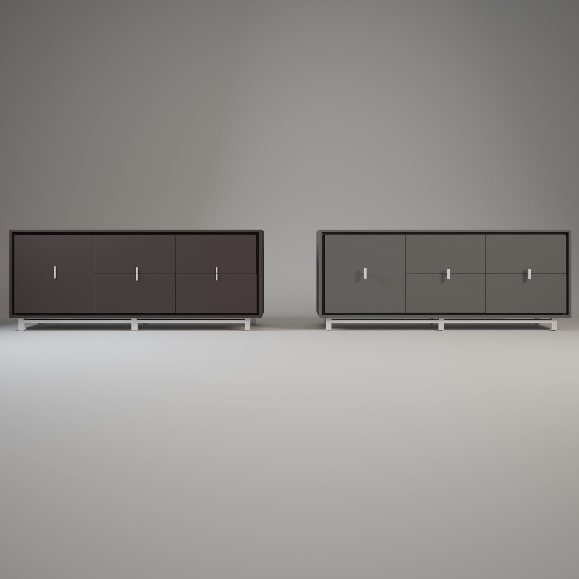 Modern console free 3D model | CGTrader