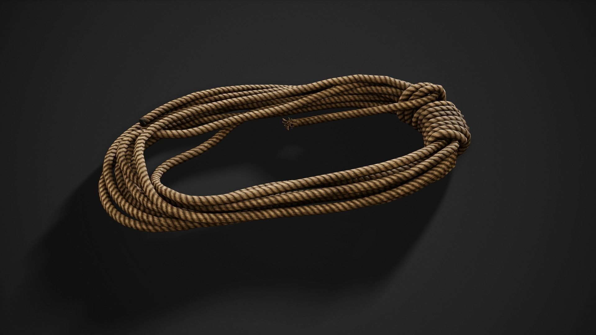 3D model Climbing rope coil VR / AR / low-poly | CGTrader