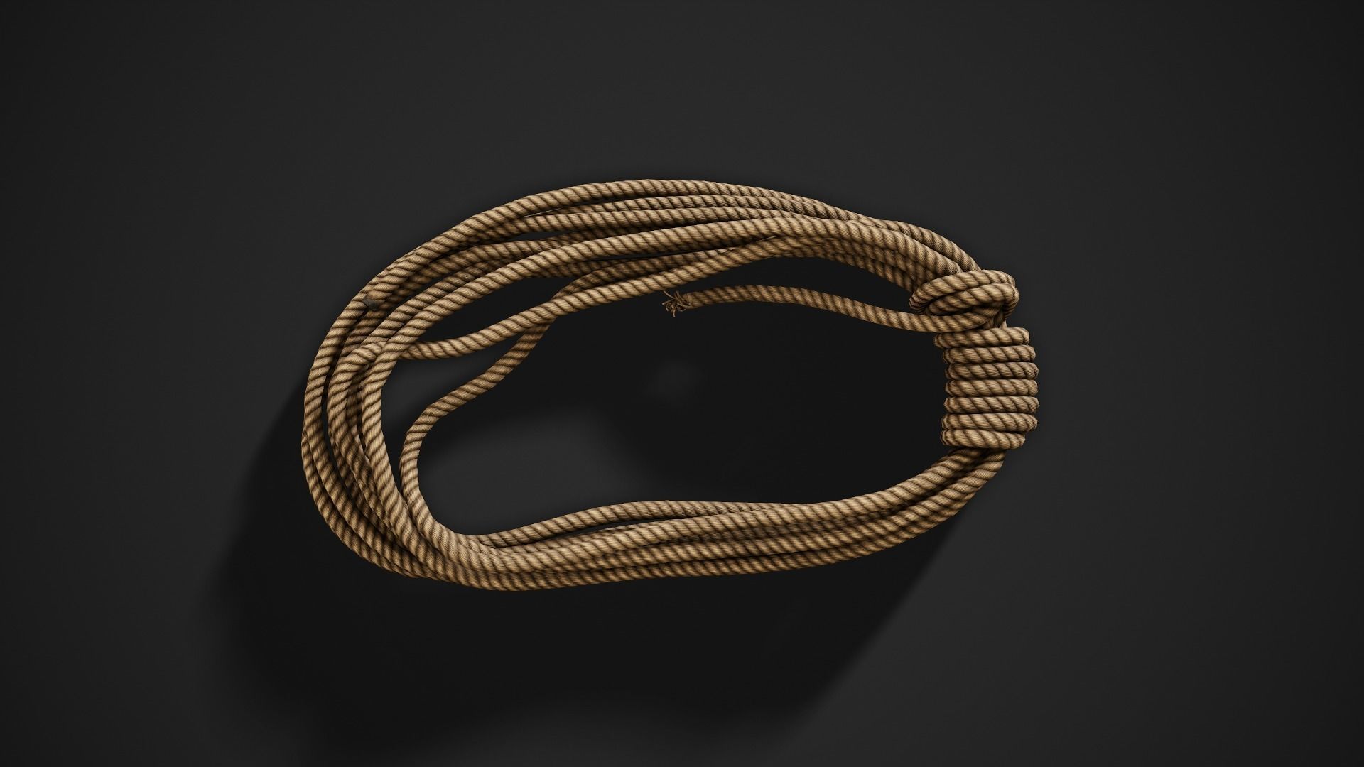 3D model Climbing rope coil VR / AR / low-poly | CGTrader