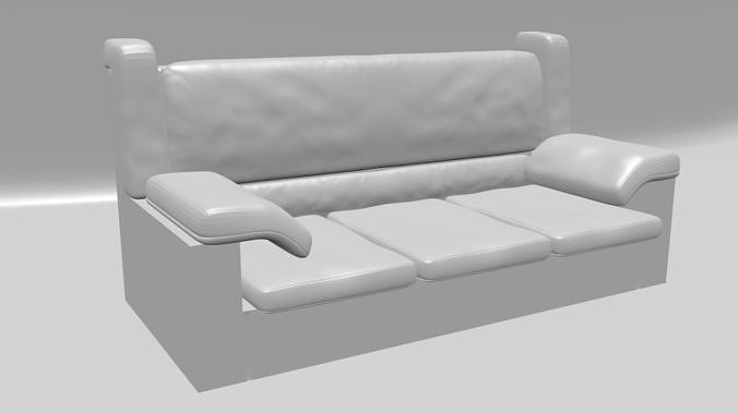 Leather sofa 3D model | CGTrader