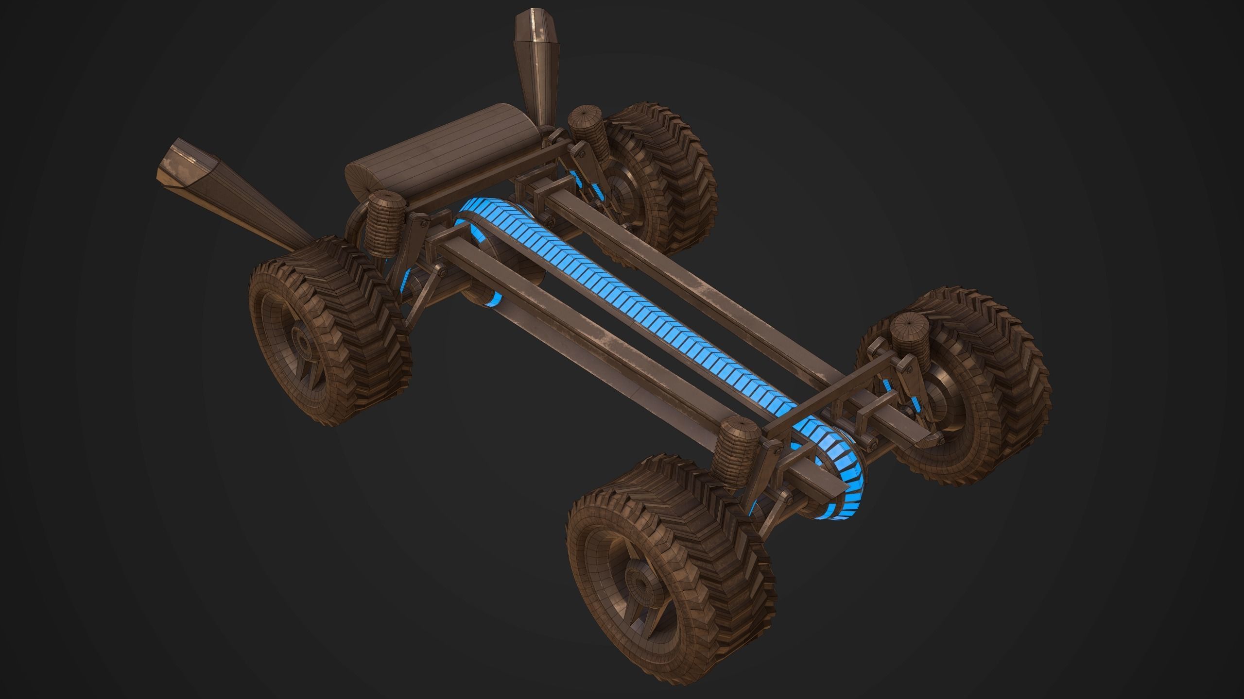 3D model Sci-Fi Armored Racing Jeep 4X4 PBR VR / AR / low-poly | CGTrader