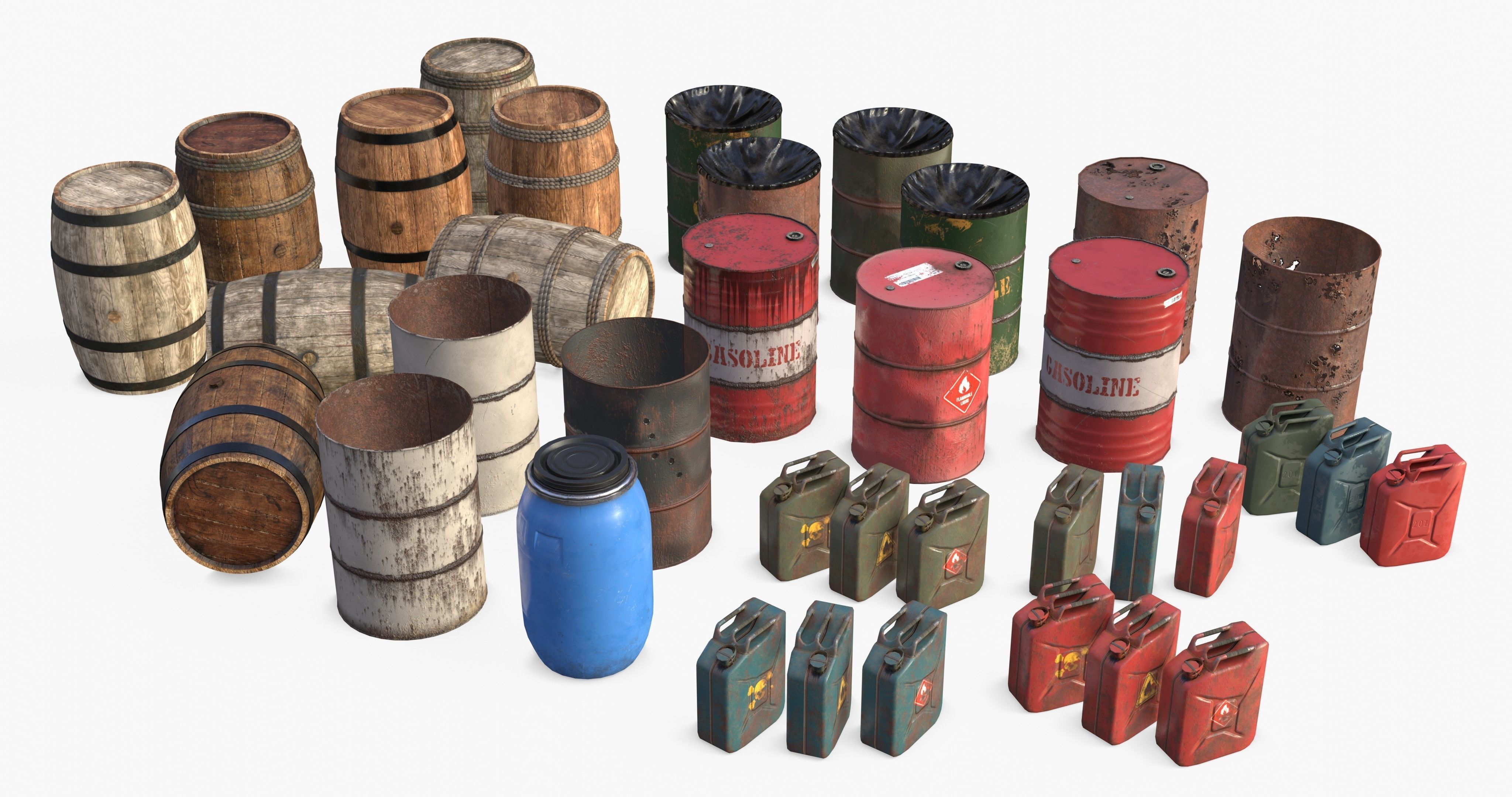 Liquid Containers Collection VR / AR / low-poly | CGTrader
