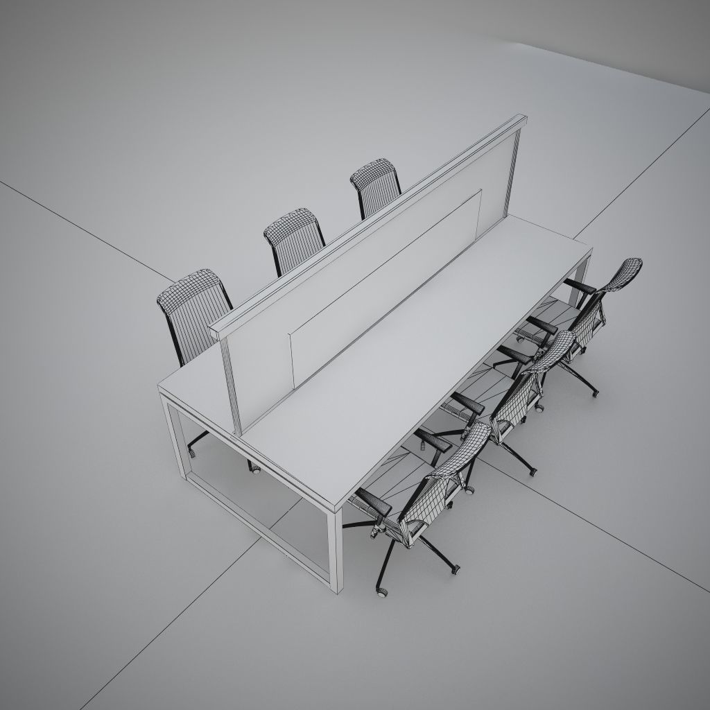 library table 3D model | CGTrader