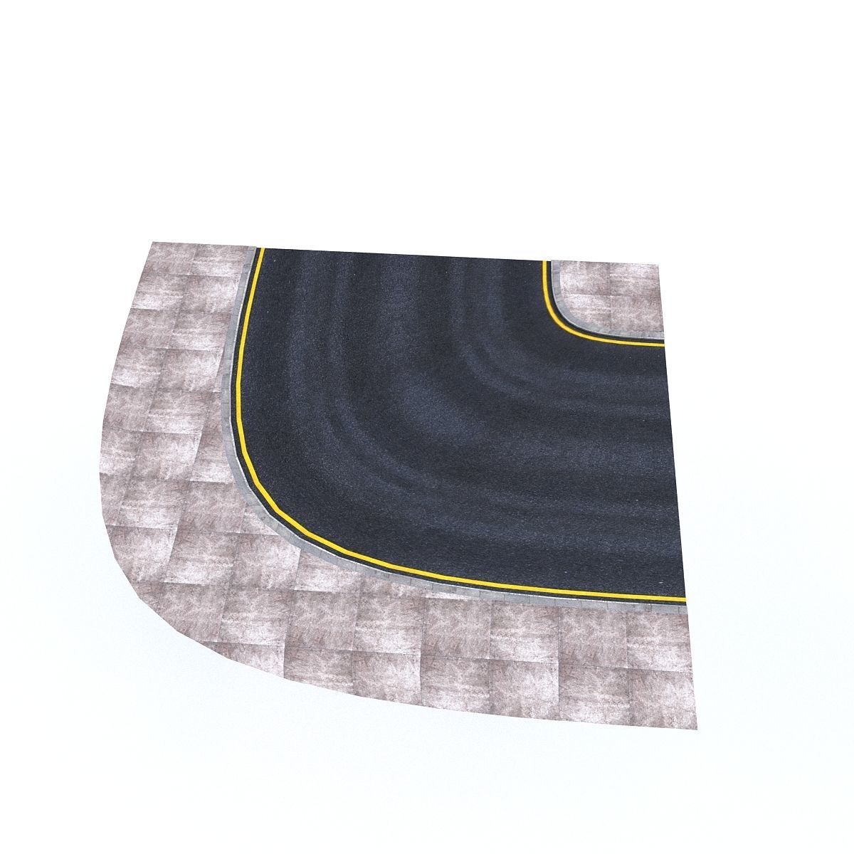 3D model Modular Road VR / AR / low-poly | CGTrader