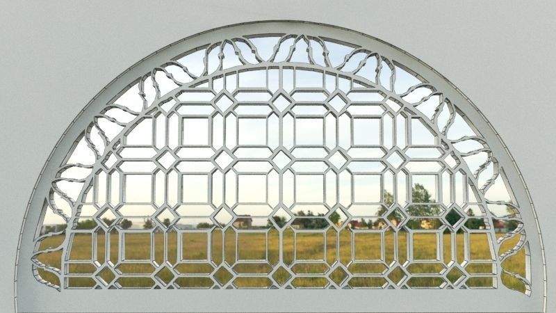 3D model Qamaria stained glasses windows - Yemen VR / AR / low-poly ...