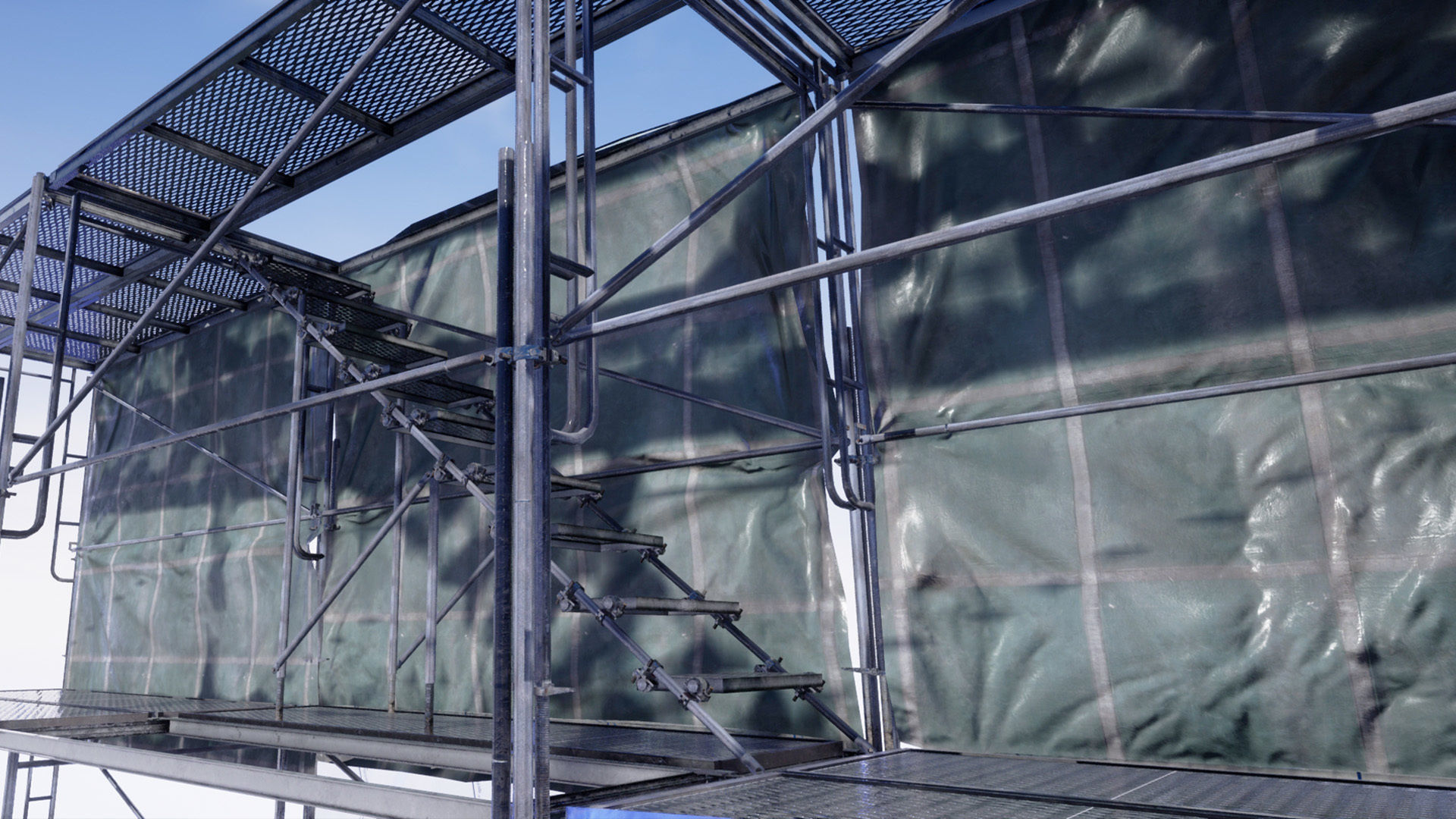 3D model Modular Scaffolding Set VR / AR / low-poly | CGTrader