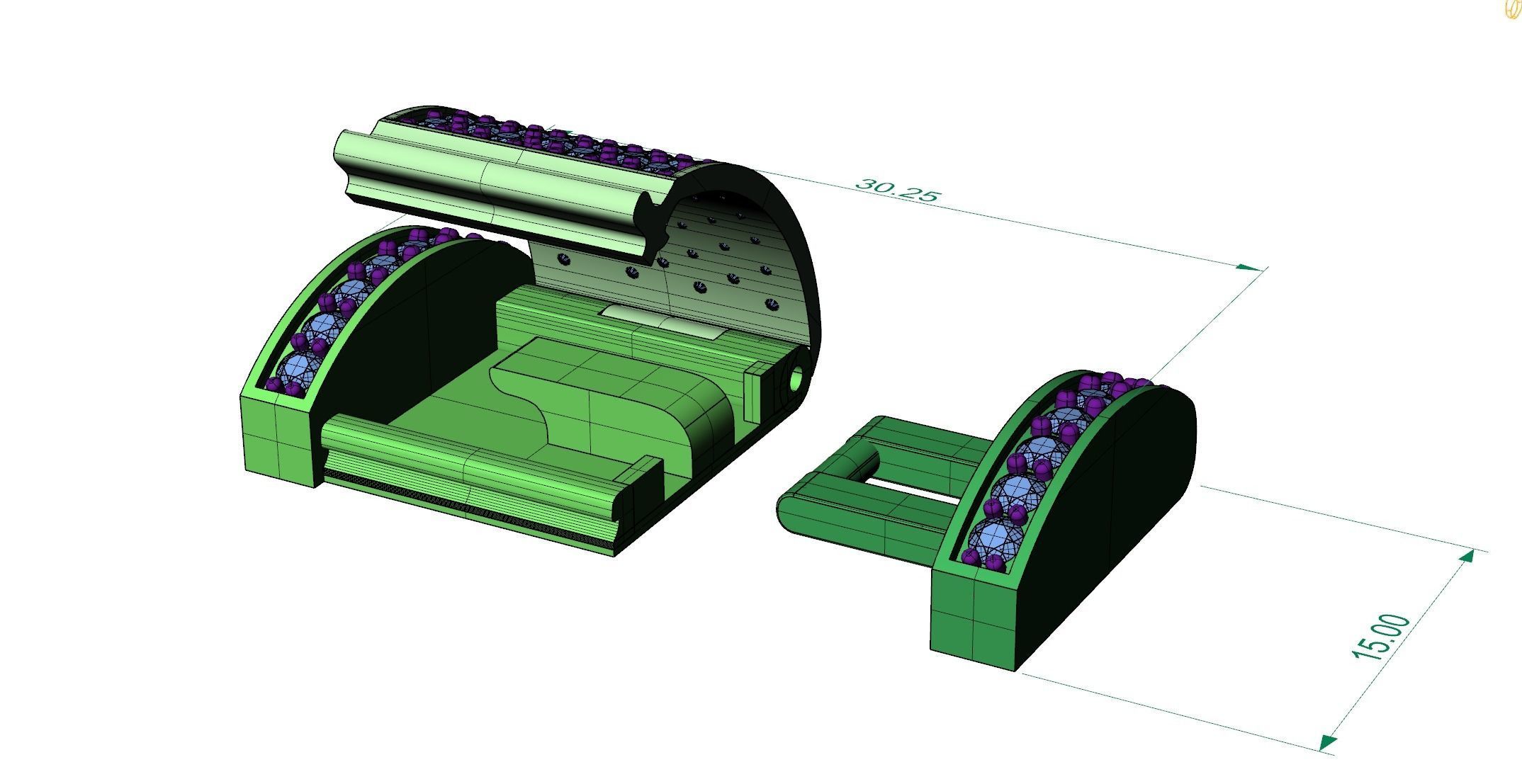 Chain lock 3D model 3D printable | CGTrader