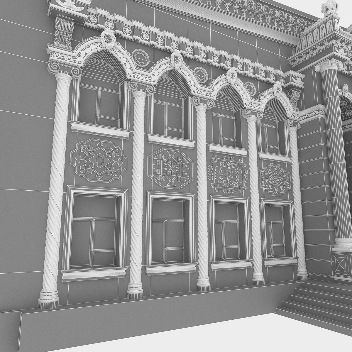 University Building 3D model | CGTrader