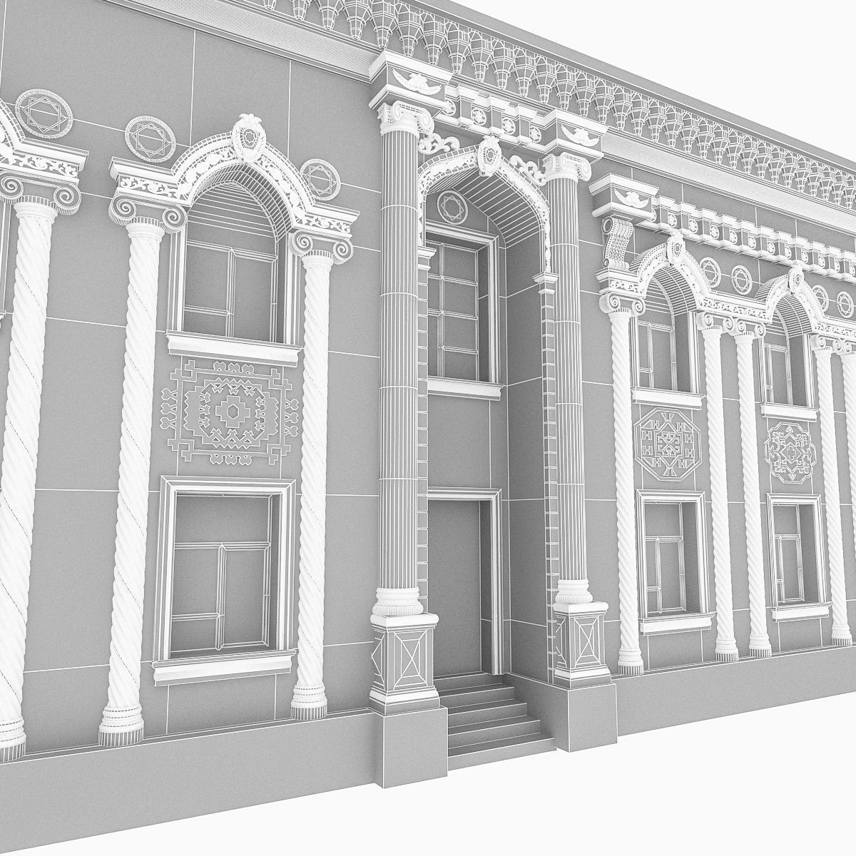 University Building 3D model | CGTrader