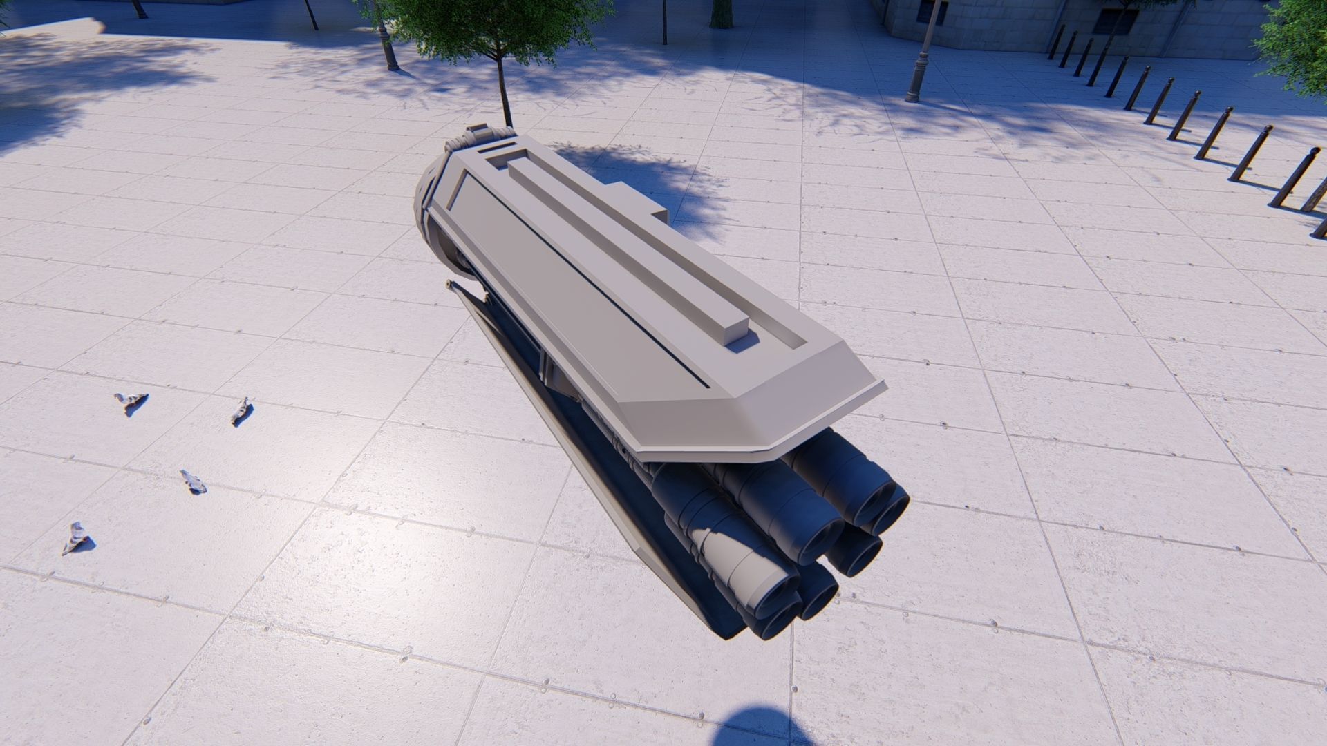 MachineGun-Mk01 rocket launcher free 3D model | CGTrader