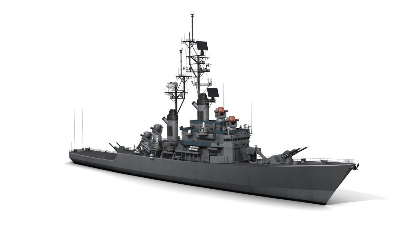 3D model USS Leahy DLG-16 VR / AR / low-poly | CGTrader