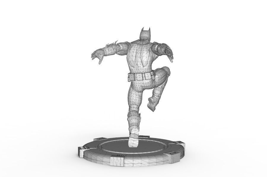 Batman - Dynamic Pose 3D model 3D printable | CGTrader