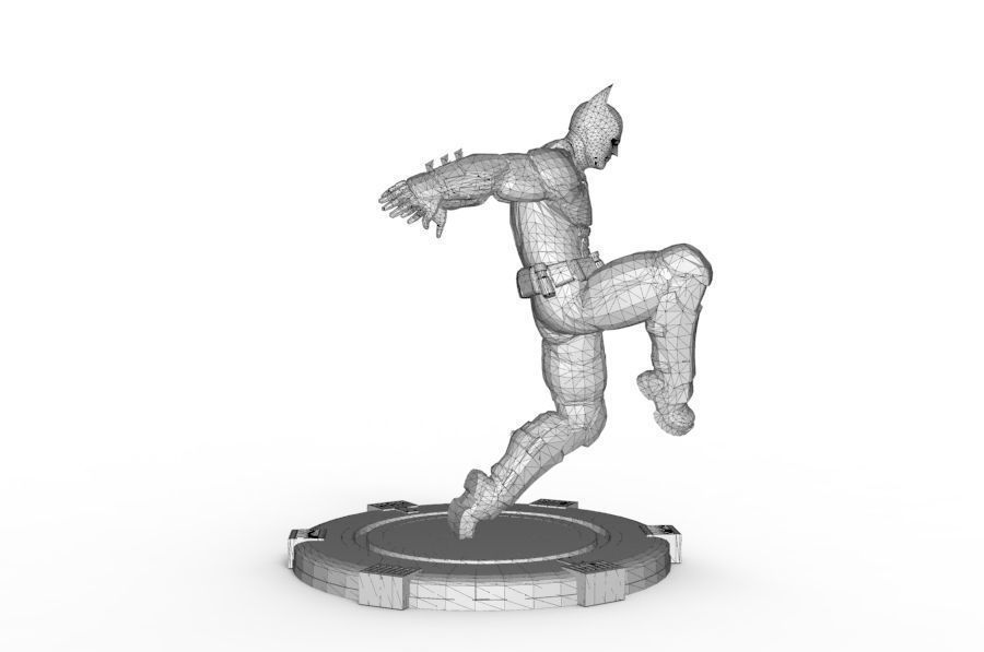 Batman - Dynamic Pose 3D model 3D printable | CGTrader