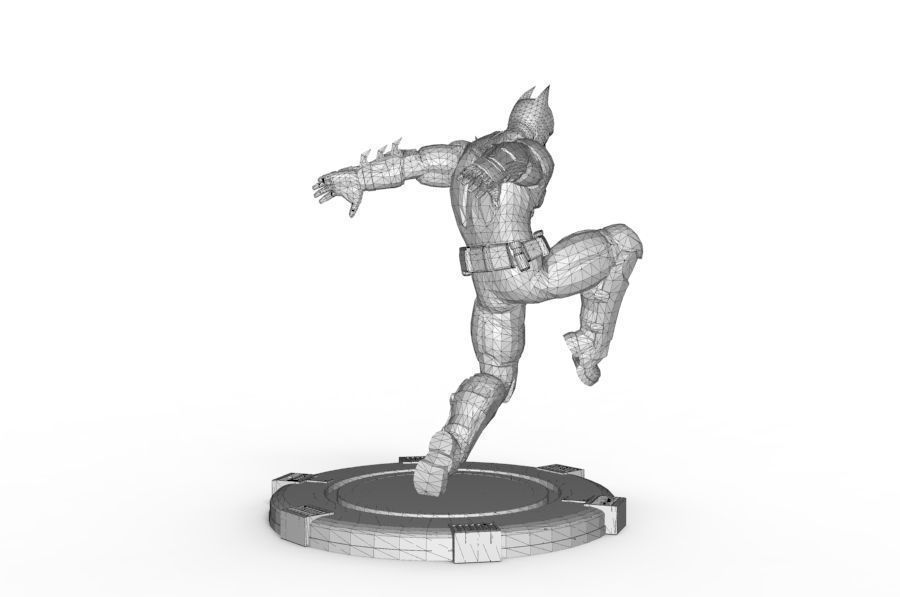 Batman - Dynamic Pose 3D model 3D printable | CGTrader