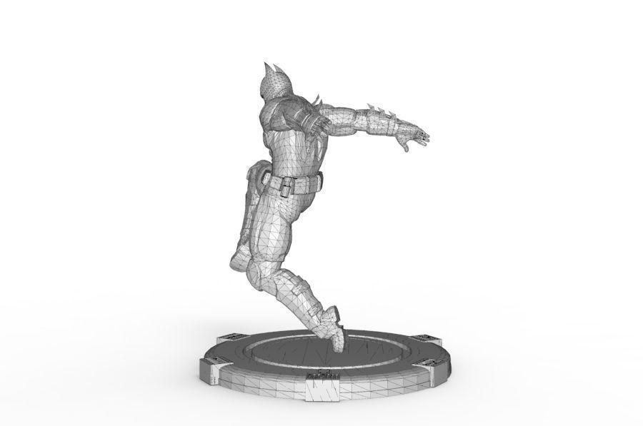 Batman - Dynamic Pose 3D model 3D printable | CGTrader