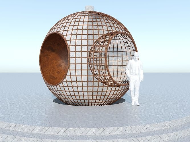 Globe reading space 3D model | CGTrader