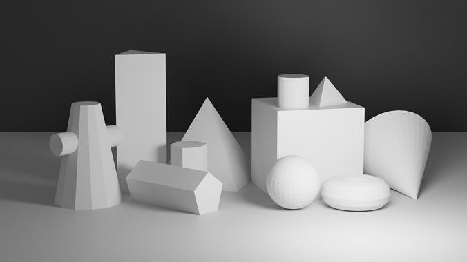 Basic shape free 3D model | CGTrader