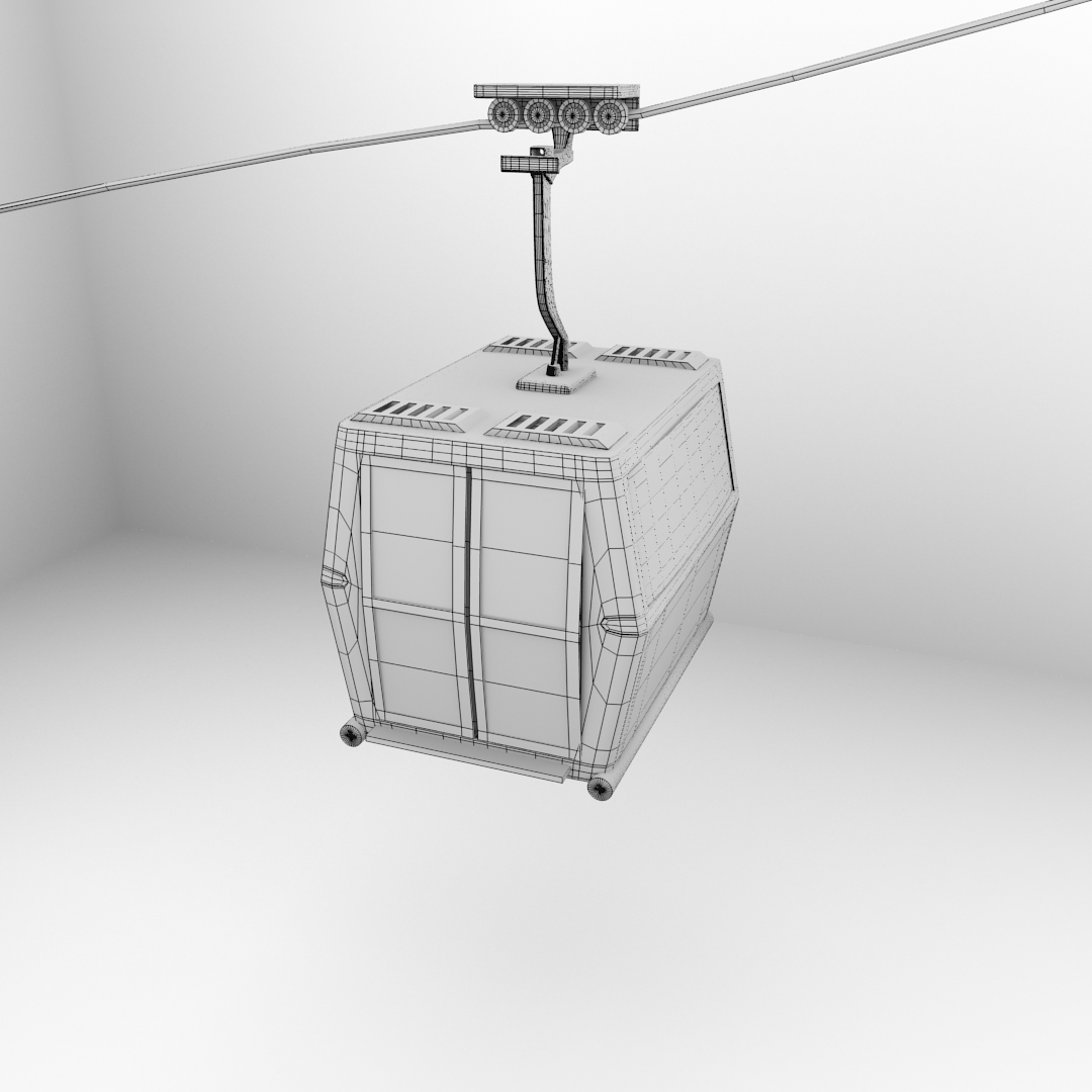 Cable Car 3D model | CGTrader