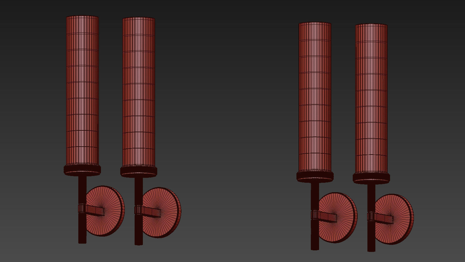 Lambeth Knurled Grand Wall Sconce 3D model | CGTrader