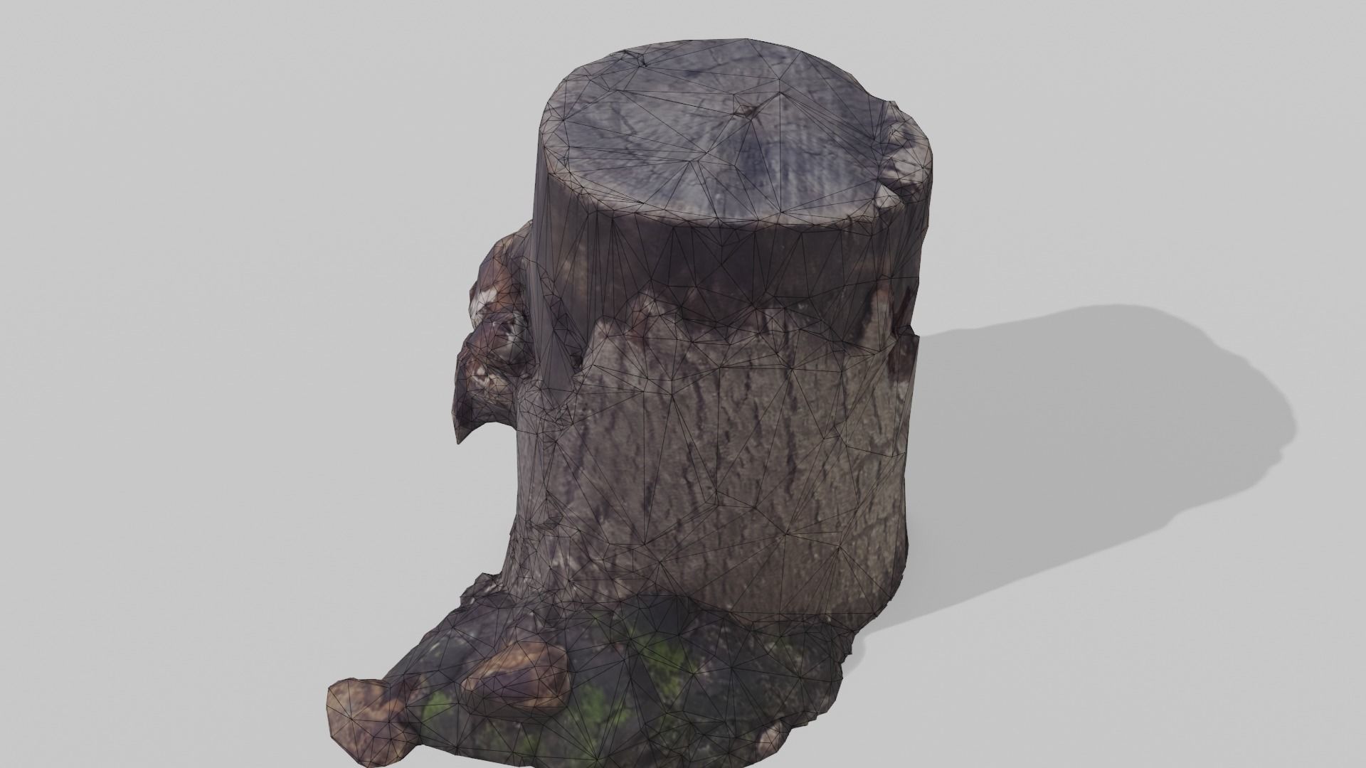 3D model Realistic Stump scanned game-ready VR / AR / low-poly | CGTrader